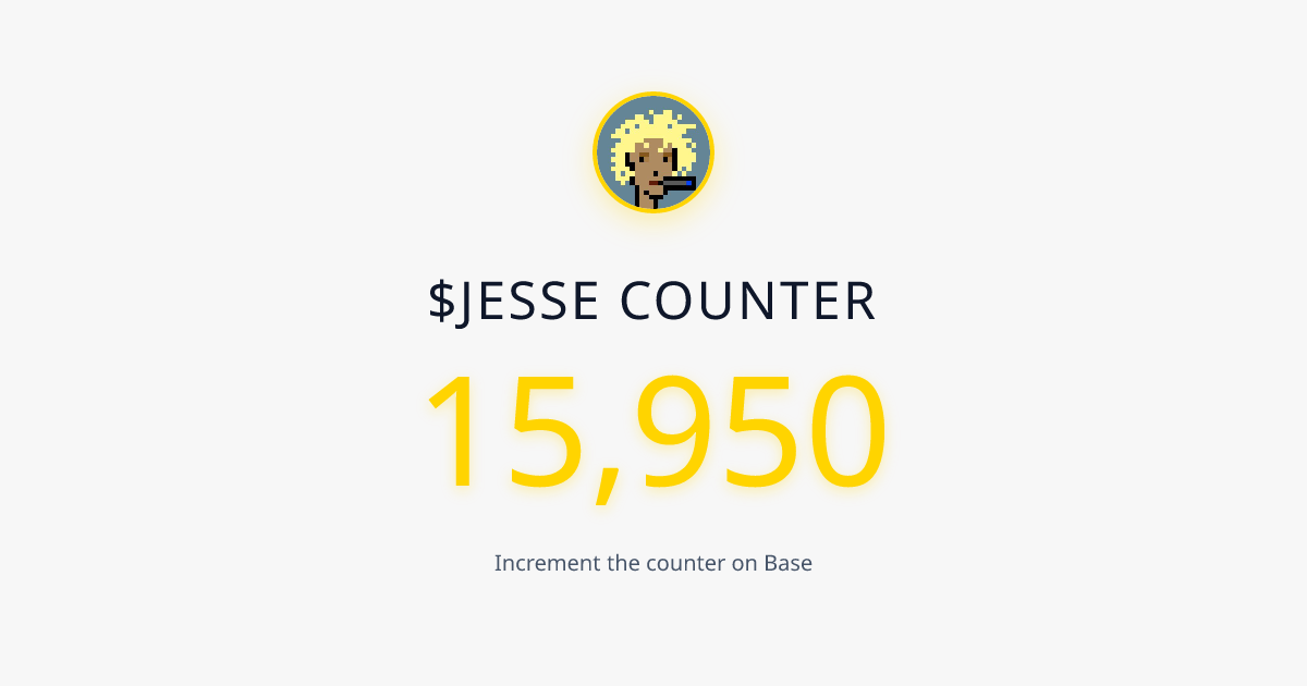 jesse counter on Farcaster